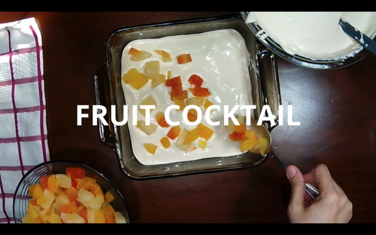 Fruit Cocktail Graham Float - Pinoy Style Recipe