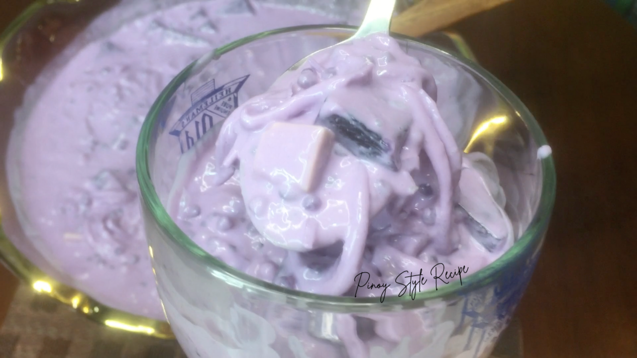 UBE BUKO JELLY DESSERT - Pinoy Style Recipe