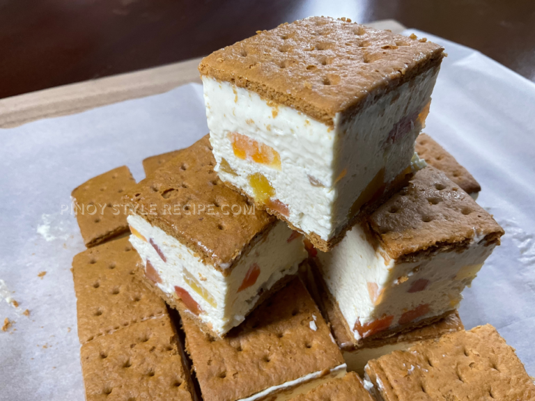 FRUITY GRAHAM ICE CREAM SANDWICH - Pinoy Style Recipe